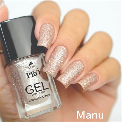 Esmalte Blanka Pro Glitter Gel Efect Polish Manu 9ml Shopee Brasil