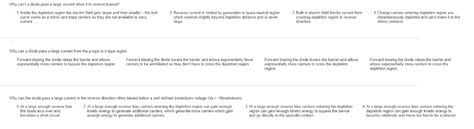 Solved Why Cant A Diode Pass A Large Current When Is