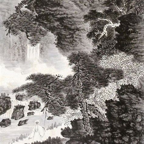 这墨笔山水，真超逸国画民国京津