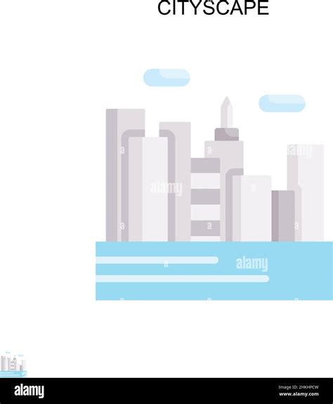 Cityscape Simple Vector Icon Illustration Symbol Design Template For Web Mobile Ui Element