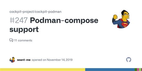 Podman Compose Support · Issue 247 · Cockpit Projectcockpit Podman Podman Compose Support · Issue 247 · Cockpit Projectcockpit Podman