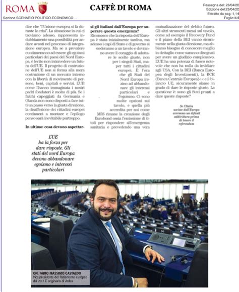 Fabio Massimo Castaldo Europarlamentare M5s