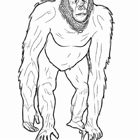 Desenhos Do Gigantopithecus Para Imprimir E Pintar Os Maiores Primatas