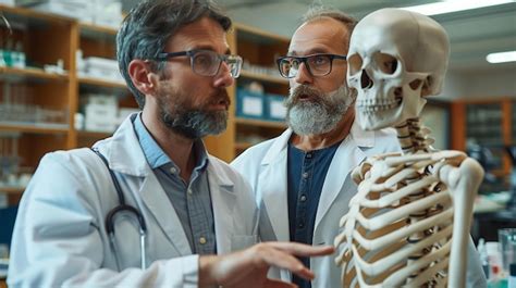Premium Photo In A Medical Lab Two Middleaged Medical Professors