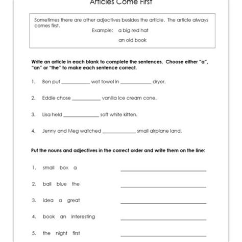 Possessive Adjectives And Articles Gen… English Esl Worksheets Pdf Worksheets Library