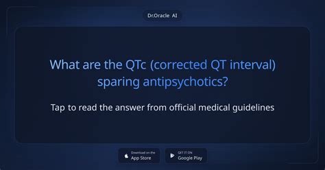 What Are The Qtc Corrected Qt Interval Sparing Antipsychotics