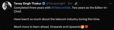 tanay singh thakur on linkedin my journey with telecomtalk has been a