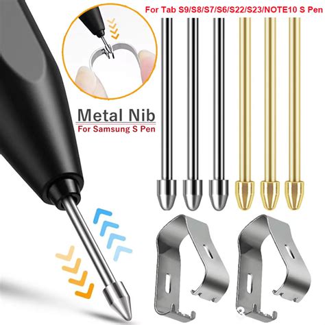 Đầu Kim Loại S Pen Nib Mẹo Cho Samsung Galaxy Tab S6 Lite S7 Plus S7 Fe