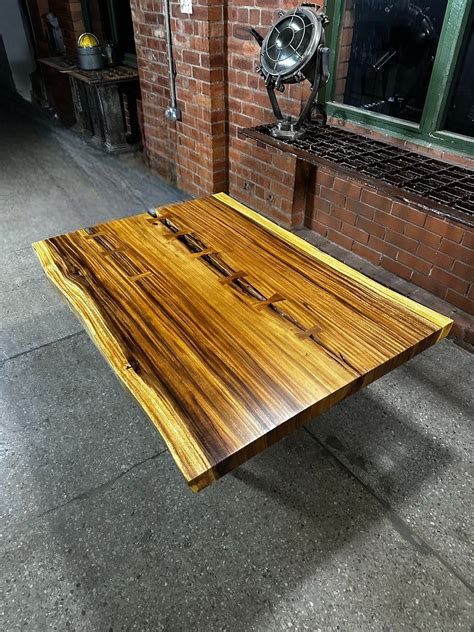 Chamcha Wood Coffee Table Top — Riverbank Tables