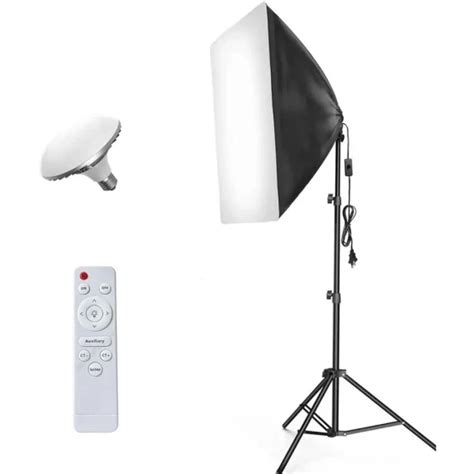 خرید و قیمت کیت نور ثابت هولدر تک لامپ همراه سافت باکس پرتابل و پایه و