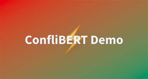 conflibert demo a hugging face space by eventdata utd