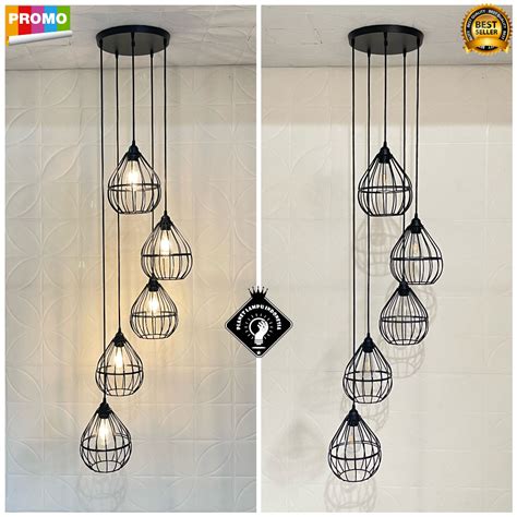 Jual Lampu Gantung Void Tangga In Minimalis Modern Vintage Klasik Retro Ruang Tamu Plafon