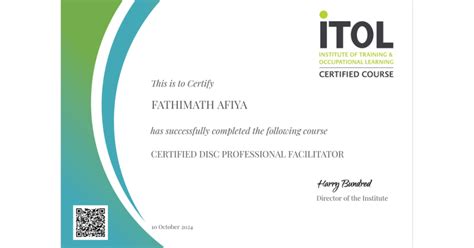Siva Seenivasan Fellow Cmi On Linkedin Itol Accredited Course