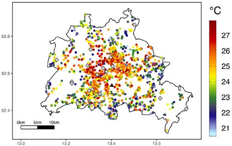 2 Spatial Distribution Of Crowdsourced Air Temperature Tcrowd