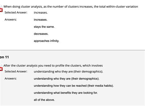 Solved When Doing Cluster Analysis As The Number Of