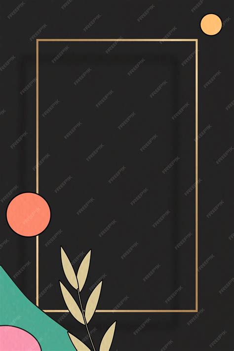 Free Vector Abstract Botanical Frame Template