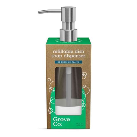 Grove Co Refillable Dish Soap Dispenser