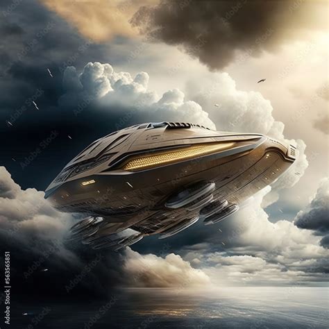 Alien Fighter Aircraft Spaceship Stock Illustration Adobe Stock