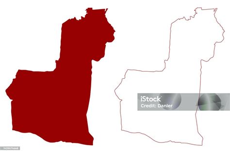 Broxbourne 비수도권 지구 자치구 지도 벡터 일러스트 낙서 스케치 지도 0명에 대한 스톡 벡터 아트 및 기타 이미지