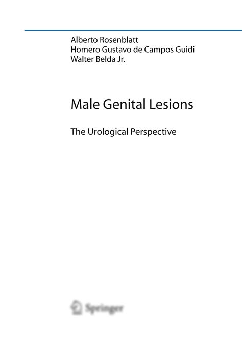 Solution Male Genital Lesions The Urological Perspective Faculty Of
