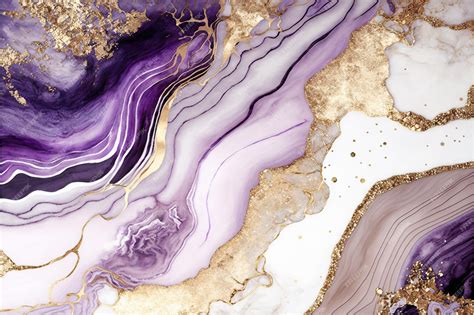 Premium Photo Natural Purple And Gold Marble Texture For Skin Tile