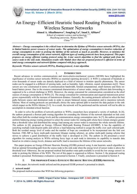 an energy efficient heuristic based routing protocol in wireless sensor
