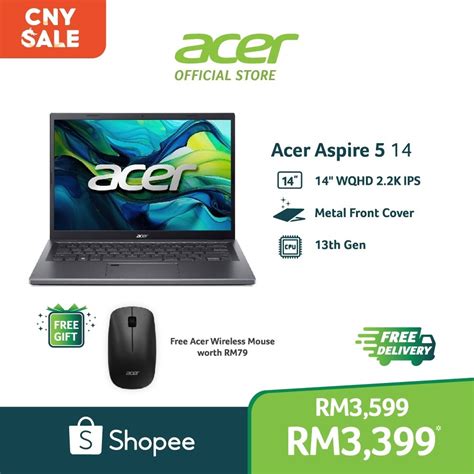 Acer Aspire Intel Th Gen Core I Laptop A M EB Shopee Malaysia