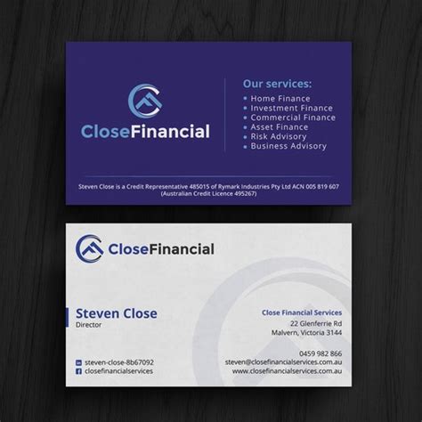 Finance Business Card Business Card Contest 99designs