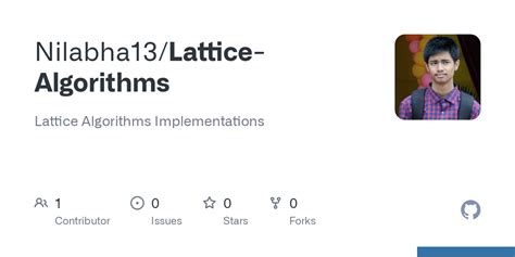 Github Nilabha13 Lattice Algorithms Lattice Algorithms Implementations