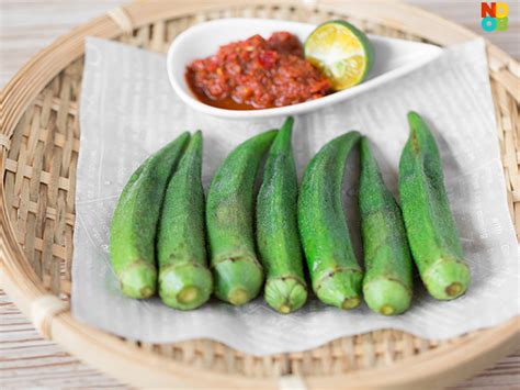 Okra With Sambal Belacan Dip Recipe Noob Cook Recipes