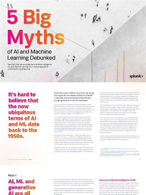 5 Big Myths Of Ai And Machine Learning Debunked Pdf Machine Learning Artificial Intelligence