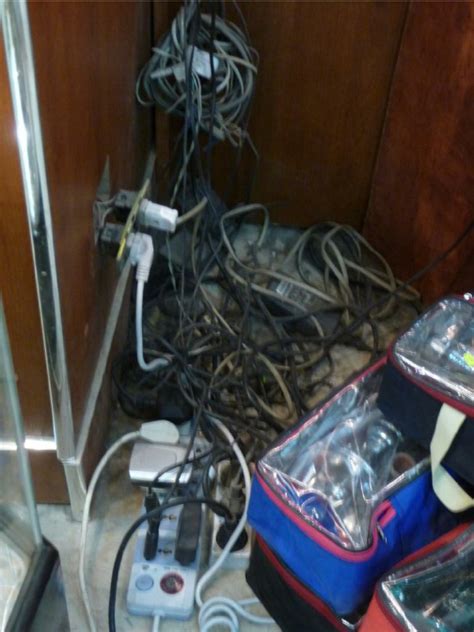 3 Too Many Electrical Plugs In Too Few Outlets These Electrical Cords Download Scientific