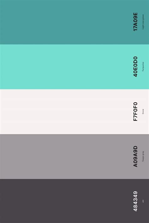 25 Best Turquoise Color Palettes With Names And Hex Codes In 2024