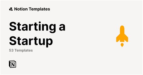 Best Starting A Startup Templates From Notion Notion Marketplace