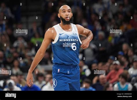 Minnesota Timberwolves Guard Jordan Mclaughlin 6 Stands On The Court