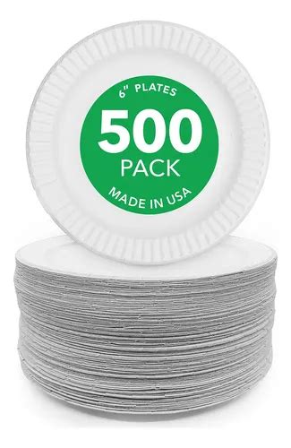 Stock Your Home Pratos De Papel De 6 Polegadas Sem Revestimento Pratos