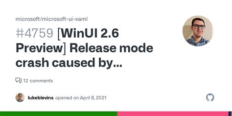 Winui 26 Preview Release Mode Crash Caused By Navigationview