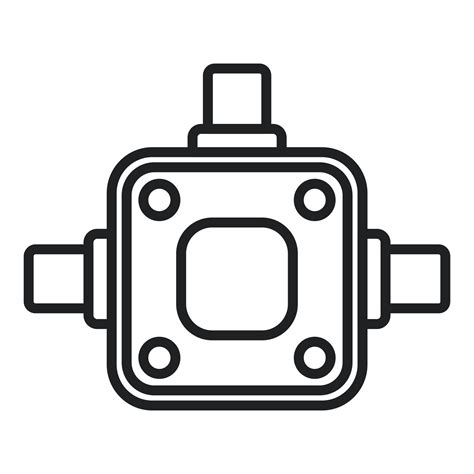 Fuse Junction Box Icon Outline Vector Electric Switch 16817516 Vector