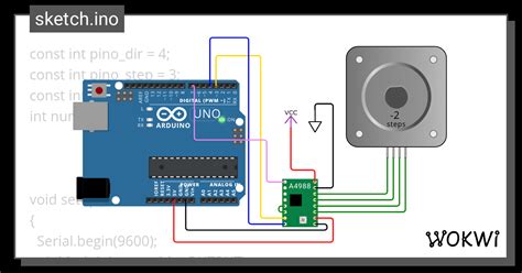 Teste Motor De Passo Wokwi ESP STM Arduino Simulator