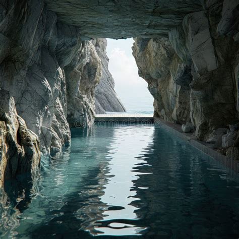 A Pool In A Cave Stock Illustration Illustration Of Cavern 302233973