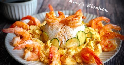 滑蛋蝦仁飯 食譜與作法 By Amys Kitchen Cookpad