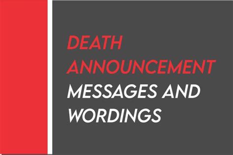 2025 Sample Tribute Message For The Dead Funeral Farewell Messages