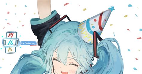 Hatsune Miku Vocaloid Vocaloid 1000 Bookmarks 16th Pixiv