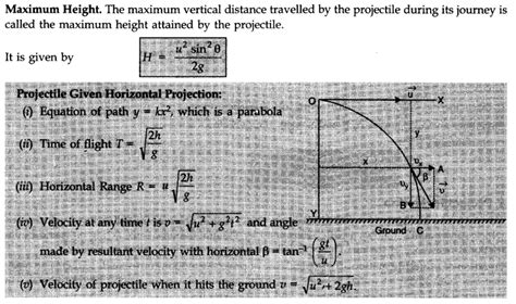 notes class 11 physics chapter 3 motion in a plane