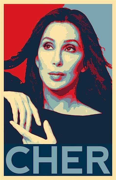 Cher Illustration Pop Music Icon Pop Art Home Decor Poster Print