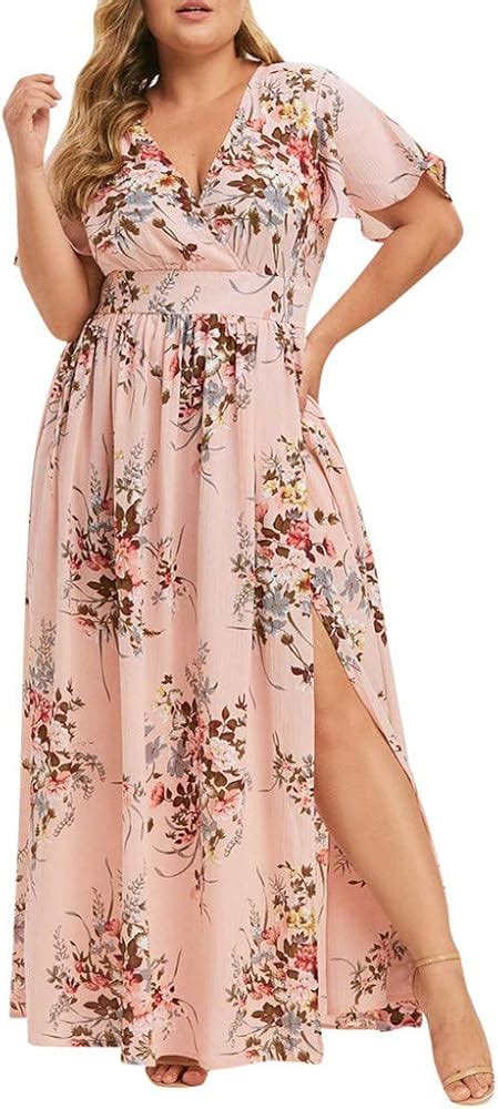 Summer Dresses With Sleeves Plus Size