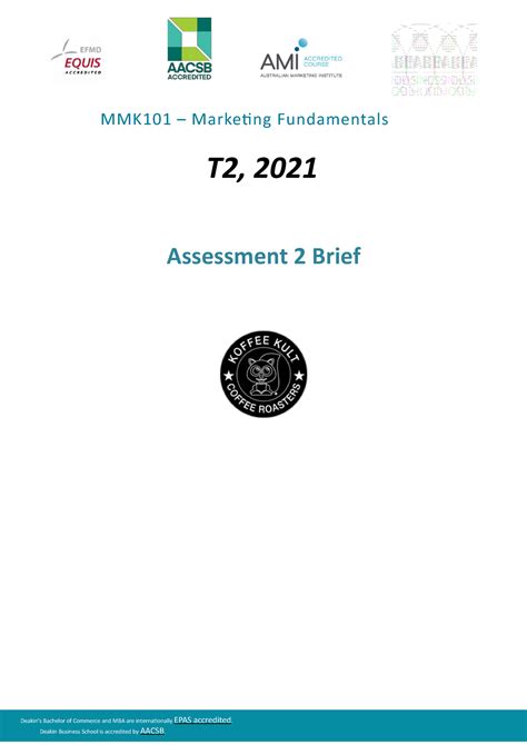Mmk101t22021assessment2brief Deakin University Paper Mmk101