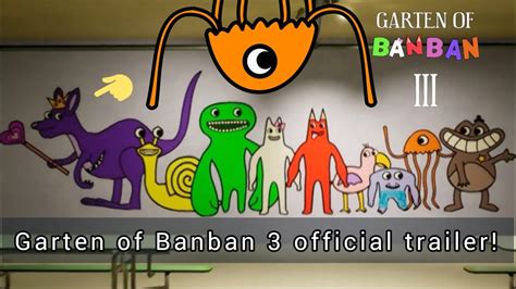 Garten Of Banban 3 Official Trailer Review YouTube