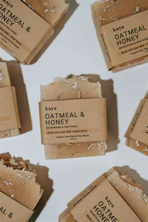 Oatmeal Honey Goat Milk Soap Fragrance Free Sensitive Skin Soothing