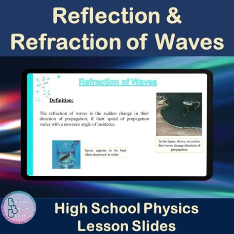 Reflection And Refraction Of Wave Powerpoint Lesson Slides High
